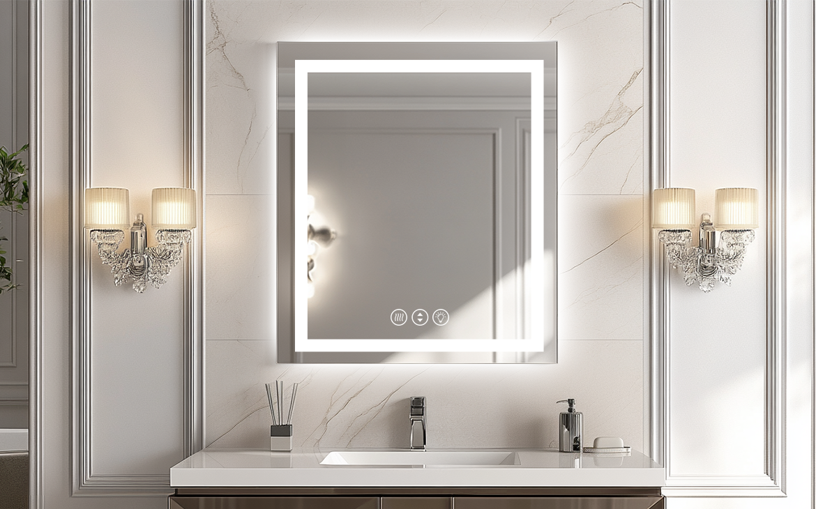 Amorho LED Mirror with Front & Backlit 20 to 55 in